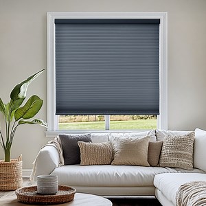 Chicology Cordless Cellular Shade, Light Filtering, Morning Ocean, 30"W X 64"H