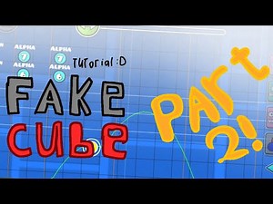 Tutorial how to make fake cube in geometry dash! PART 2