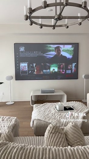 120” SAMSUNG PREMIER 4K LASER PROJECTOR SONOS ERA 300 #jaystvmounting1