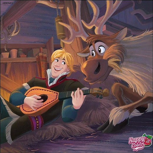 Disney, Happy color app, relaxation with color by number