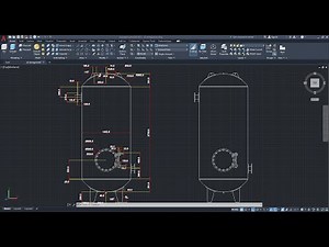 AutoCAD, 3D Modeling, how to drawing air storage tank, autodesk, sketches