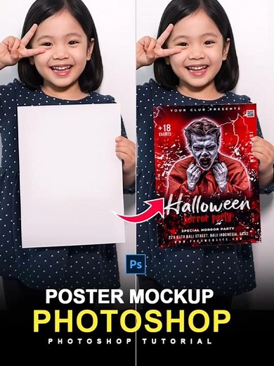How to Create a Realistic Poster Mockup in Adobe Photoshop | Easy Tutorial for Beginners