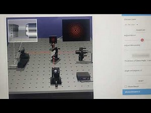 Michelson's Interferometer Refractive index of glass plate