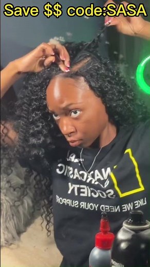 Mini Tutorial Quick Weave💇HOW TO Do Curly Hair Quick Weave w/ No Leave Out #ElfinHair