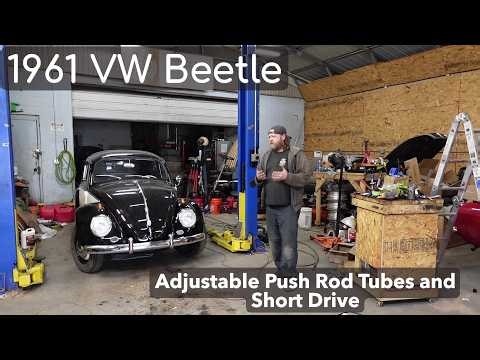 1961 VW Beetle Revival Finished Adjustable Push Rod Tubes and Short Drive