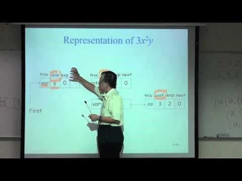 資料結構9-3(國立中山大學楊昌彪教授，有中文字幕) - Generalized Lists