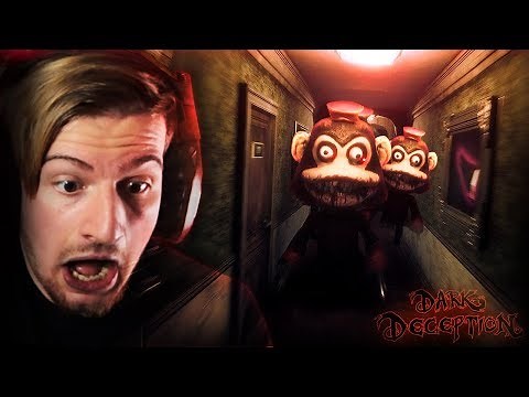 CHASED DOWN BY ANIMATRONIC MONKEYS. || Dark Deception