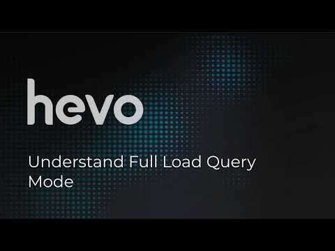 Understand Full Load Query Mode