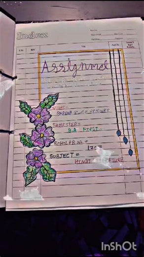 my first assignment 🥰💕 # shorts # assignment # music 🎶 🎵