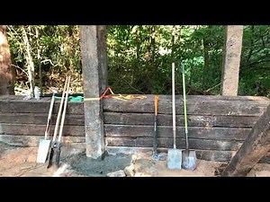 Railroad Tie Shooting Range Backstop - pt. 1