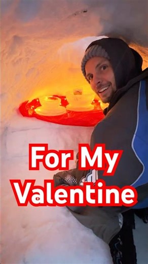 I Built My Girlfriend a 3 Story Snow Fort ❄️💔