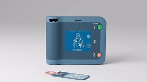 Philips HeartStart FRx Defibrillator Ready Pack | CPR Guidance and Voice Prompts | for Harsh, Dusty, Wet Conditions and Extreme Temperatures | Standard Carry Case, 861304-R01