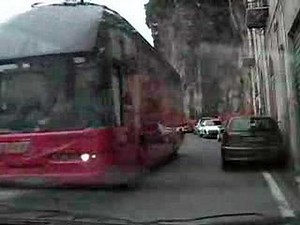 Driving along the Amalfi Coast, Italy