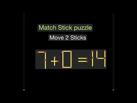 🔴Math stick puzzle move 1 stich IQ