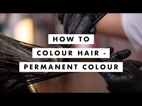 How to Colour Hair - Permanent Colour -- Tutorial / Lesson - MIG Training