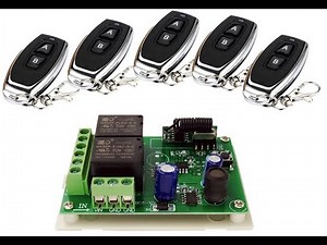 Programing a 12V 433MHz 2CH Channel Transmitter/receiver #433Mhz #cloneremote #slidinggate