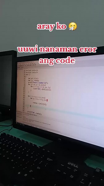 aray ko uuwi nanaman eror ang code #codinglife #programminglife #bsislife #c