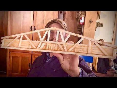 How to build a popsicle stick bridge that will hold 600+ lbs!