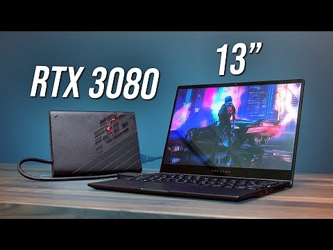 The Smallest RTX 3080? ASUS XG Mobile Tested With Flow X13!