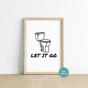 Let It Go Wall Art, Bathroom Sign, Printable Wall Art, Bathroom Rules, Bathroom Quotes, Laundry Quotes, Digital Instant Download - Etsy Australia
