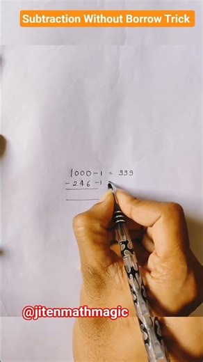 🔥Fastest Subtraction Trick Ever! Math Trick You Must Know || #shorts#maths #tricks#viral #trending