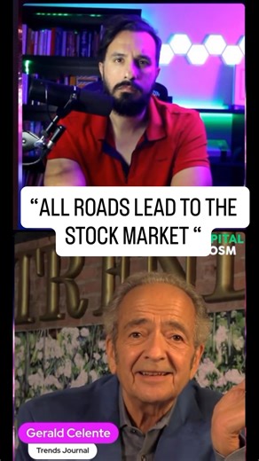 Gerald Celente-Trends Journal on Instagram: "“All roads lead to the stock market” - Danny (Capital Cosm) Watch the full video here: https://youtu.be/SfhS5de3nDk?si=RcKNW-zhA04FyBxZ #investment #geraldcelente #stockmarket"