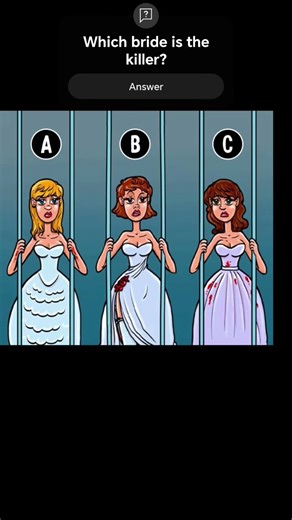 Which bride is the killer?? 😮 #mystery #puzzle #shorts