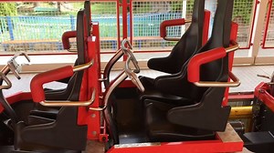 299K views · 1.5K reactions | This "Boomerang" roller coaster at the Prater in Austria goes upside down six times with only a lap bar!!! Would YOU ride it? | Theme Park Review | Facebook