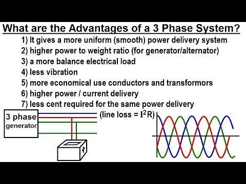Electrical Engineering: Ch 13: 3 Phase Circuit (2 of 42) What are Advantages of a 3 Phase System?