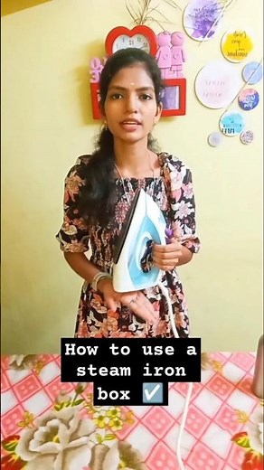 How to use a steam iron box ✅... #sareedraping #sareeprepleating #tutorial #shortfeed #steamiron