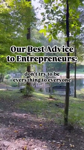 When you’re starting your business, remember: you don’t have to be everything to everyone! Focus on