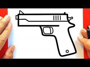 Cómo dibujar una pistola paso a paso — Tutorial fácil de dibujo (solo arte)