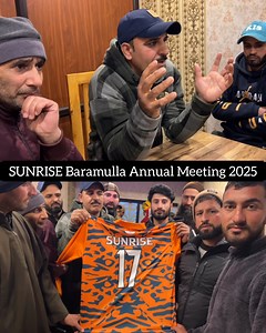 56K views · 880 reactions | Sunrise Baramulla Annual Meeting 2025 . Golden words by Captain Muhammed Shafi Lone  Some new players got registered for 2025 including Rehaan kd vlogs All the best guys  #cricket #india #sports #baramulla #cricketinkashmir | Rehaan kd vlogs | Facebook
