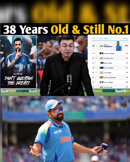Rohit Sharma Breaks Sachin Tendulkar’s Record 🔥 | World No.1 ODI Batter | Hitman Creates History! 🇮🇳। #RohitSharma #Hitman #RohitSharmaNo1 #CricketNews #CricketUpdates #ICCRankings #SachinTendulkar #RohitSharmaFans #IndianCricket #TeamIndia #CricketLegend #HitmanForever | Wasti Mondal