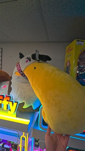 Its the Mighty Eagle!!! He's spending his retirement at The Cave in Folsom perched at the top of our Claw City Machines in clothing. | The Cave