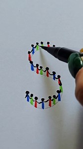 เขียนตัว S แบบ 3D #S3D #easydrawing​#3Dart #calligraphyart​#marimesart​#Shadow​#shadowLetters​#Writing | Marime's Art