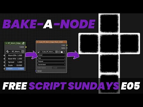 Bake Any Node in Blender + Free Addon| Free Script Sundays E05 | Bake-A-Node | Free Blender Addon