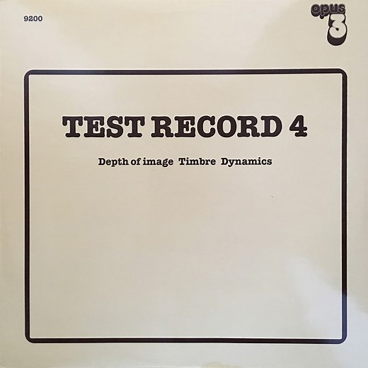 Various - Test Record 4 (Depth Of Image, Timbre, Dynamics)