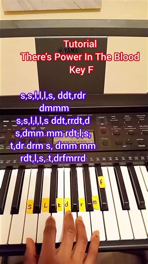 Learn 'There's Power In The Blood' on Piano with Reggae