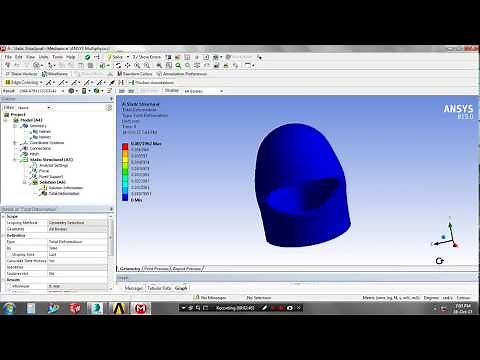 HELMET STATIC STRUCTURAL ANALYSIS IN ANSYS WORKBENCH
