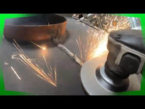 Wood Stove Repairs {Cracked Metal} Exploding grinding disc