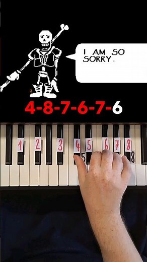 Disbelief Papyrus Piano Tutorial #shorts