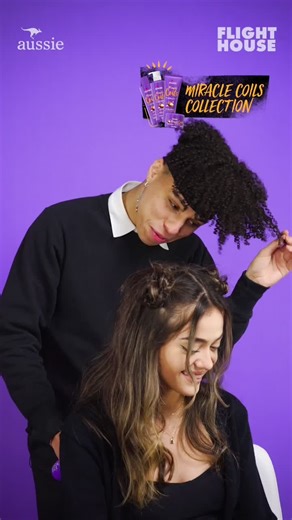 Rate Larray’s hairstyling... you might be pleasantly surprised 🤩 We give it an Aussome out of 10 😉 #aussiepartner #ad @billlnai @larrayeeee