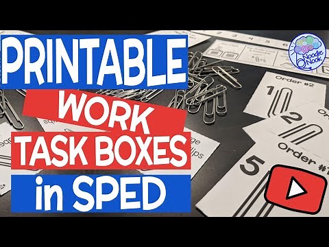 How to Differentiate Work Bins in Special Ed | Vocational Task Boxes for Autism Centers