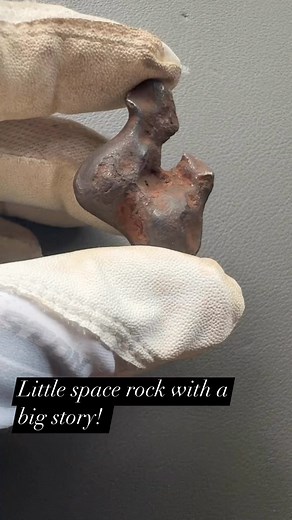 Sikhote-Alin is a massive fall, with the pre-atmospheric mass of the meteoroid estimated at approximately 90,000 kg (200,000 lb).[7] A more recent estimate by Tsvetkov (and others) puts the mass at around 100,000 kg (220,000 lb).[8]Krinov estimated the post-atmospheric mass of the meteoroid to be some 23,000 kg (51,000 lb).” -as per Wikipedia. On sale today! #meteorite sikhotealin #aerolitemeteorites #fyp | Aerolite Meteorites