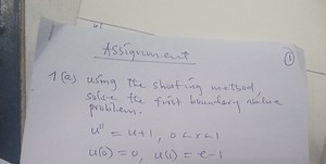 Solve the first boundary value problem using the shooting metho... | Filo