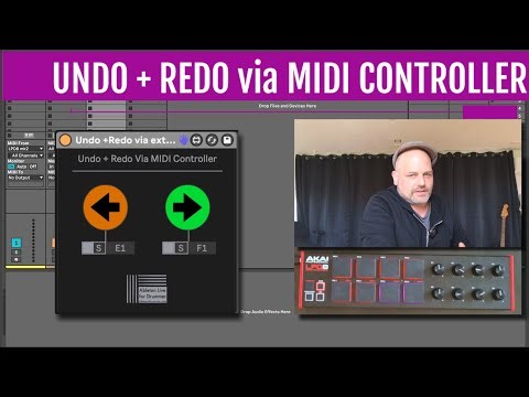 Trigger UNDO via MIDI Controller in Ableton Live - Max for Live device
