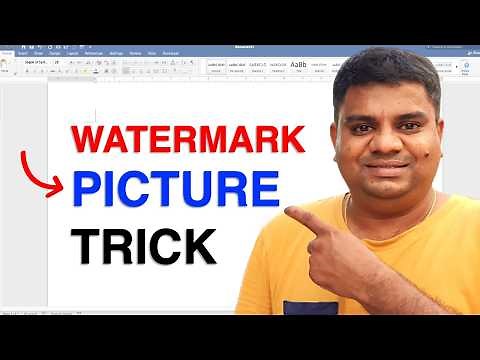 How To Add Watermark on Picture in MS Word