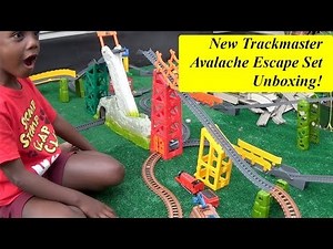 Unboxing Thomas and Friends Newly Re-Designed Tale of the Brave Trackmaster Avalanche Escape Set!