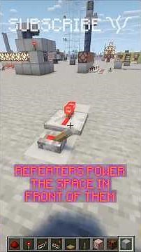 How REPEATERS power the BLOCK IN FRONT OF THEM HARDLY! | Redstone with PsiVolt #minecraft #redstone